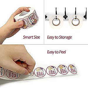 600 PCS Don't Worry She Won This Stickers, TNE Creator 1.5 Inch Small Shop Stickers Thank You Customer Appreciation Circle Sticker Labels for Small Businesses Packaging Sticker, Handmade Sticker