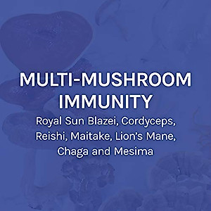 Host Defense, Stamets 7 Capsules, Daily Immune Support, Mushroom Supplement with Lion’s Mane and Reishi, Unflavored, 120