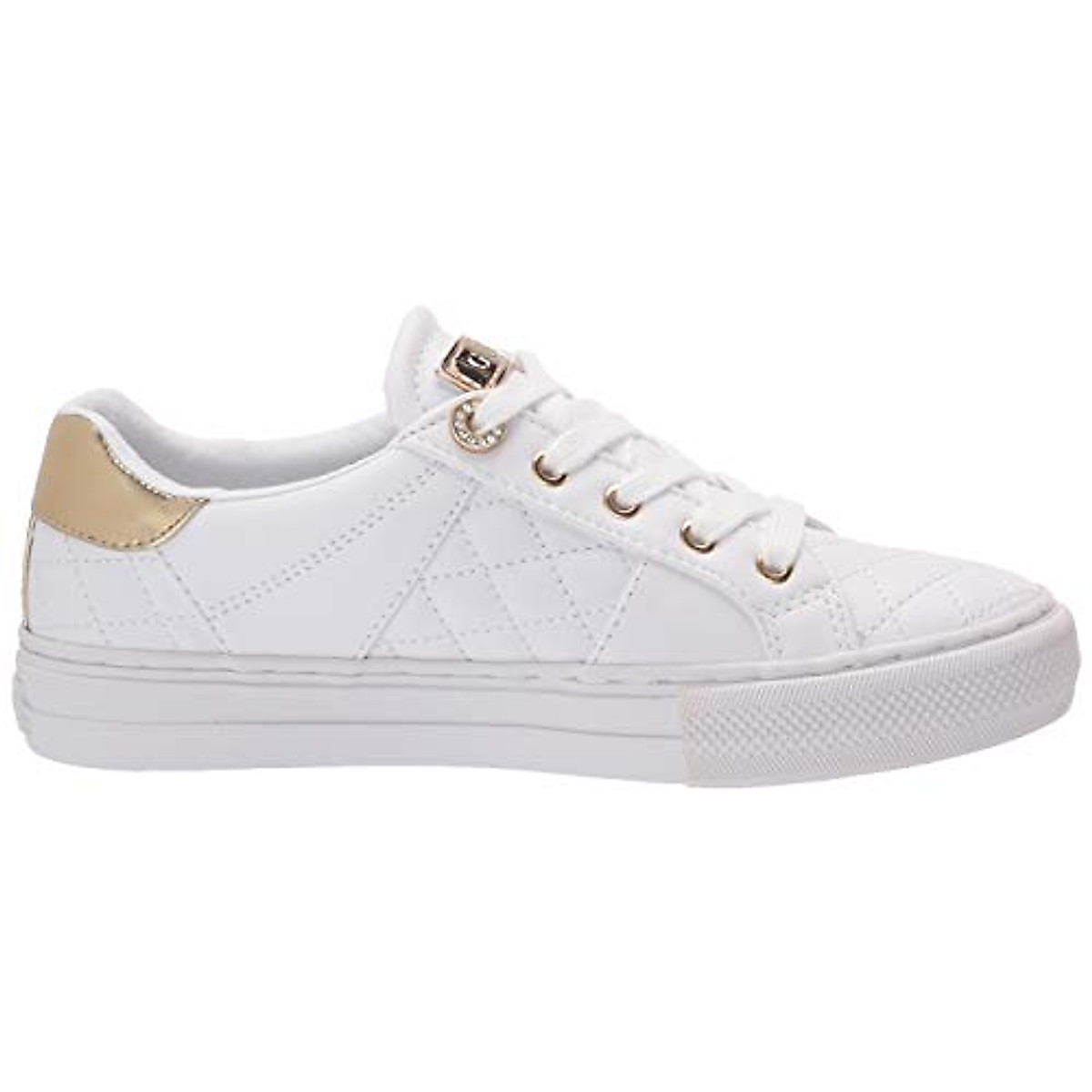 Guess Women's Loven Sneaker, White, 7.5