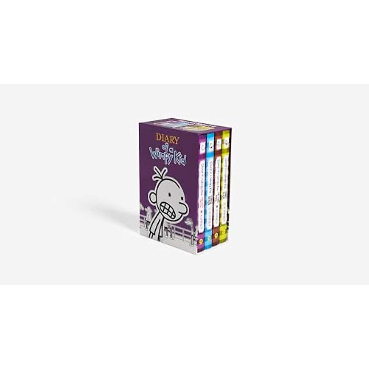Diary of a Wimpy Kid Box of Books 5-8 Hardcover Gift Set: Ugly Truth, Cabin Fever, The Third Wheel, Hard Luck