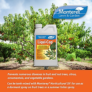 Monterey GL61100047999 32oz Liqui-CopCopper Fung 6/CS Copper Fungicide Spray Conc, 1 qt