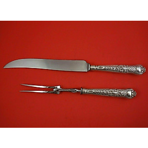 Coburg by Mary Chawer English Sterling Silver Roast Carving Set 2pc HH WS c.1836