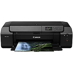Canon PIXMA PRO-200 Wireless Professional Color Photo Printer, Prints up to 13"X 19", 3.0" Color LCD Screen, & Layout Software and Mobile Device Printing, Black