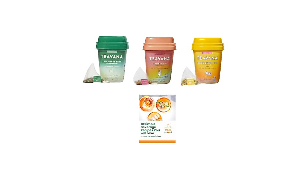 Teavana Tea Variety Set + Recipe eBook | 3 Great Flavors