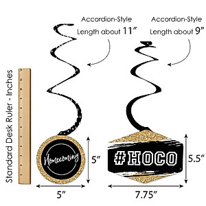 Big Dot of Happiness HOCO Dance - Homecoming Hanging Decor - Party Decoration Swirls - Set of 40