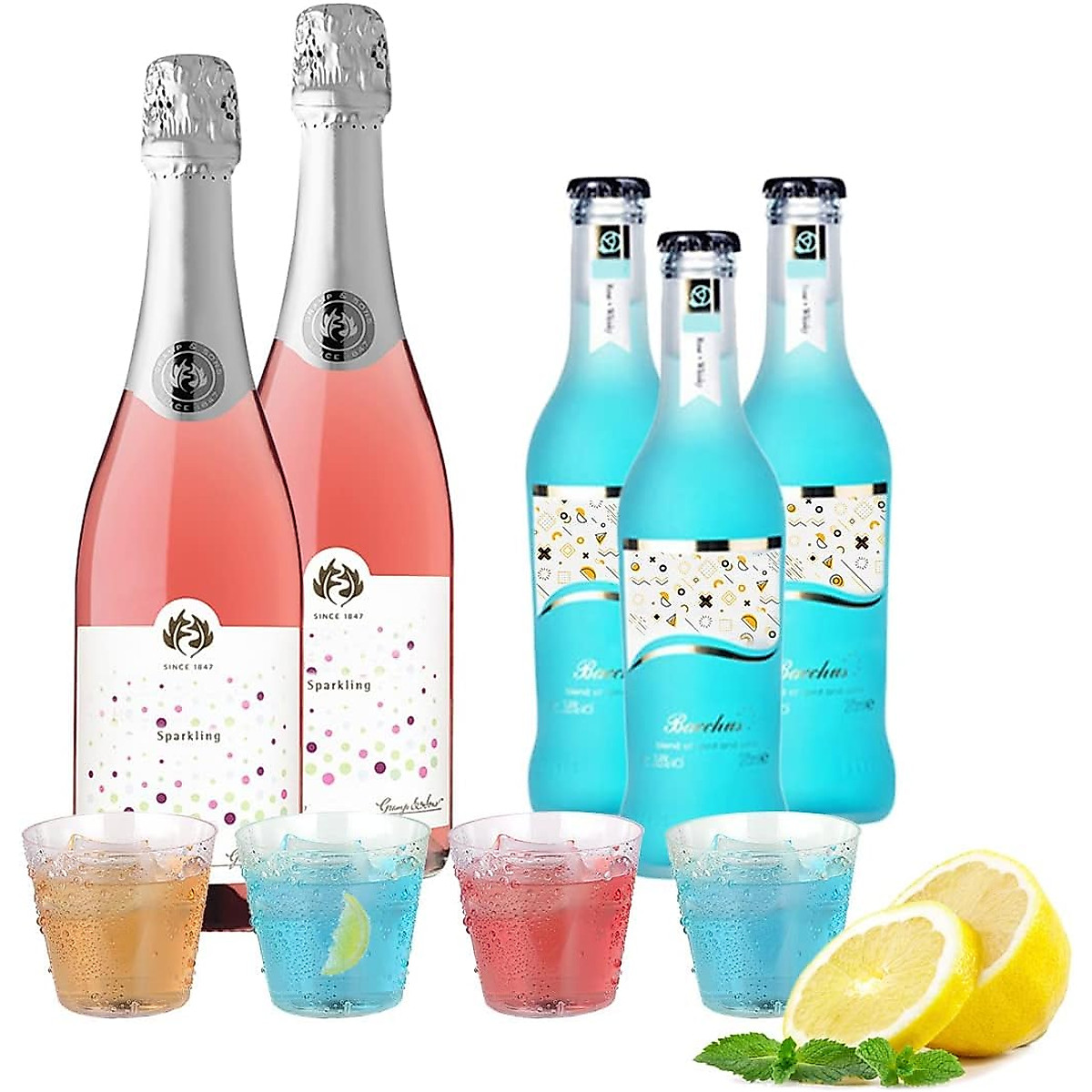 JOLLY CHEF 1000 Pack Plastic Shot Glasses-2 oz Disposable Cups 2 Ounce Plastic Shot Cups Ideal for Whiskey, Tasting,Food Samples,Perfect for Halloween, Thanksgiving,Christmas Party