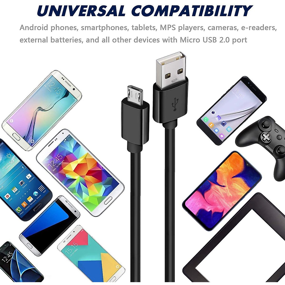Master Cables Micro USB Programming & Charging Cable for LOGITECH Harmony Remote Controls