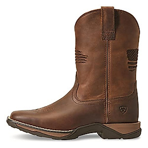 Ariat Anthem Patriot Western Boot Distressed Brown 2