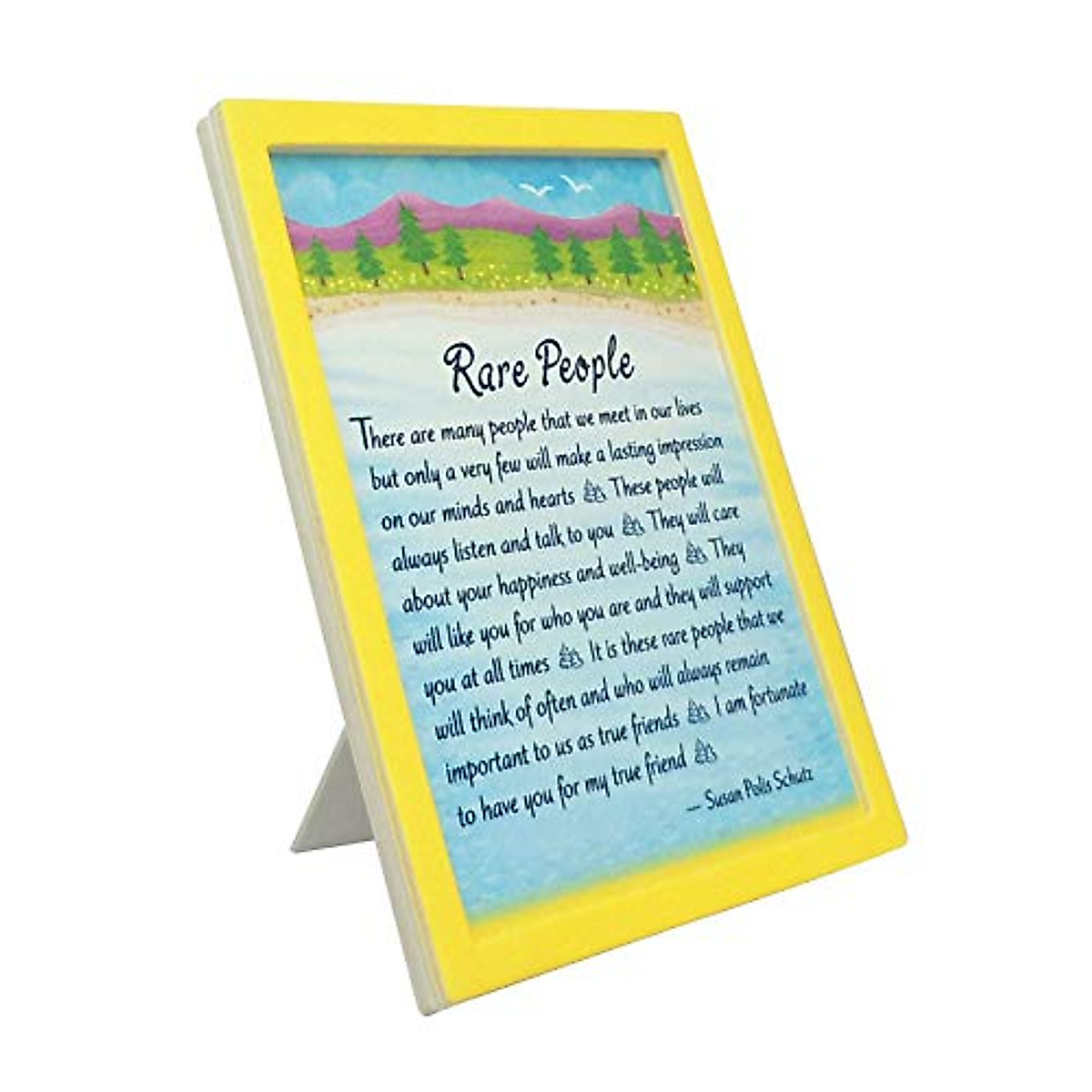 Blue Mountain Arts Miniature Easel Print with Magnet "Rare People" 4.9 x 3.6 in., Perfect Birthday, "Thank You," Christmas, or "Thinking of You" Gift for a Good Friend, by Susan Polis Schutz