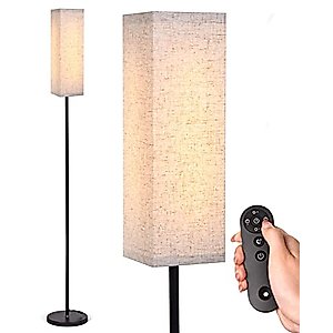 Floor Lamp for Bedroom Living Room Office with Remote Control Modern Living Room LED 4 Color Temperature & Stepless Dimmer, Standing Elegant Lamp 3000k-7000k