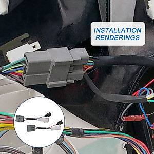 JDMSPEED New Mirrors Power Heated Upgrade Harness Adapter LH RH Pair Set Replacement For Ford Excursion 2000-01, Replacement For Ford F250 F350 F450 F550 1999 2000 2001 2002 2003 Mirror Wiring Adapter