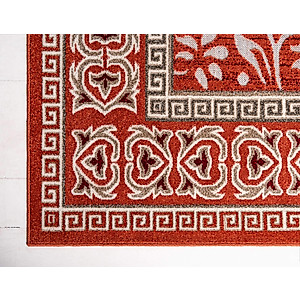 Unique Loom Outdoor Botanical Collection Area Rug - Atlanta (9' x 12' Rectangle, Cream/ Beige)