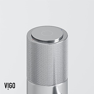 VIGO Apollo 8'' H Button Operated Single Hole Bathroom Faucet in Chrome-VG01048CH