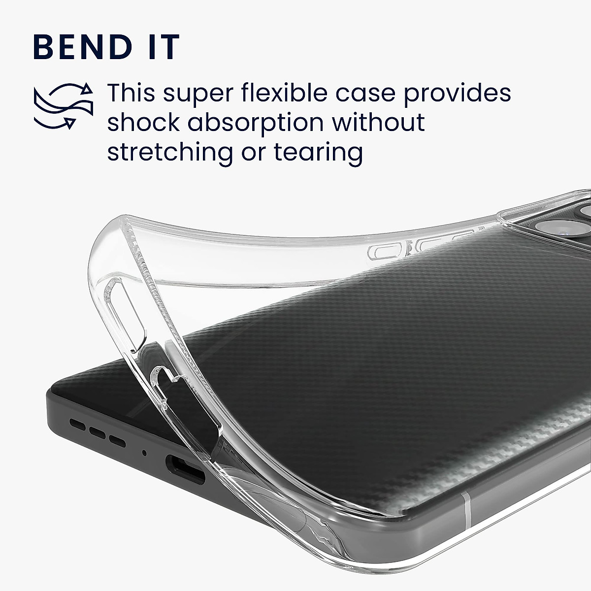 kwmobile Crystal TPU Case for Motorola ThinkPhone - Transparent