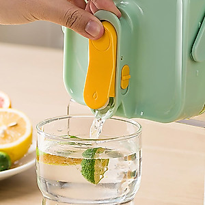 0.9 Gallon Drink Dispenser with Spigot,100% Leakproof,Sealed and Filter screen,Milk,Lemonade Dispenser,Juice Containers With Lids For Fridge and Dairly Use,Beverage Liquid Drink Container for Party