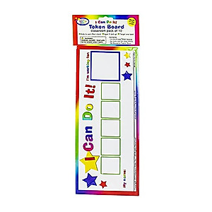 Kenson Kids I Can Do It! Reward Chart Token Board Classroom Pack (10) New!