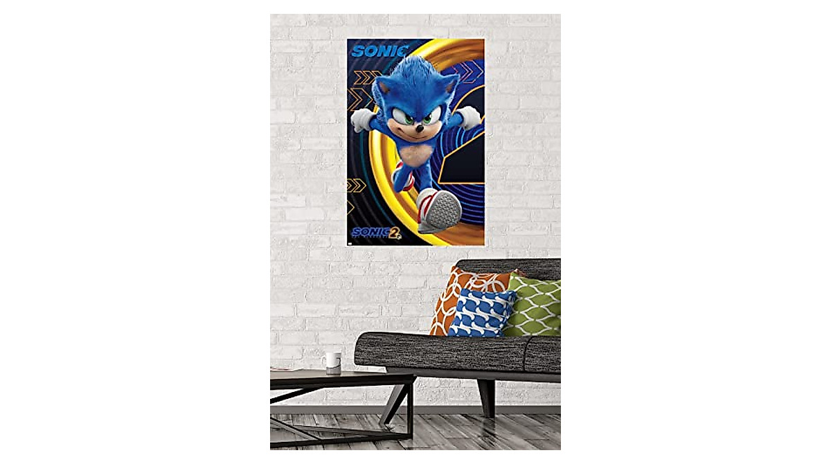 Official Sonic The Hedgehog 2 Wall Poster – Vibrant Room Decor
