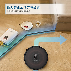 UONI S1 Robot Vacuum Cleaner, Works with Alexa, Quiet, Super-Thin, 2000Pa Strong Suction, Wi-Fi Connected, Self Charging Robotic Vacuum Cleaner, Ideal for Pet Hair, Hard Floors and Carpets(Black)