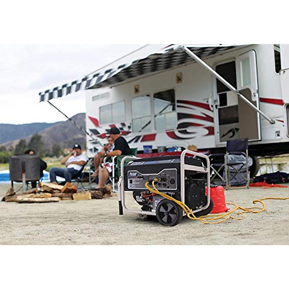 Pulsar PG6580E Portable Generator, Black&White