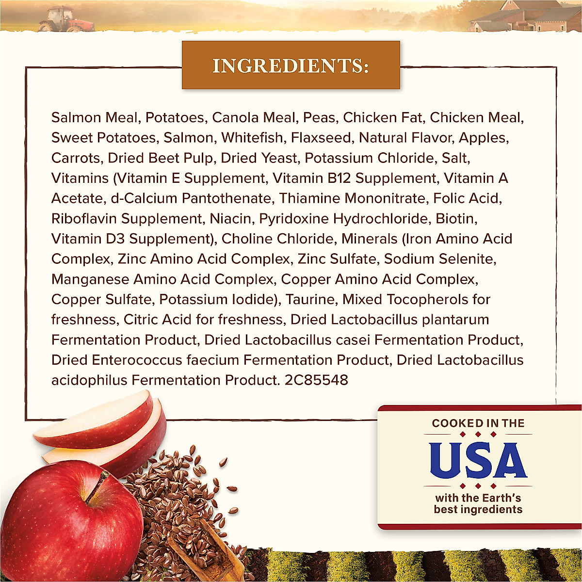 Whole Earth Farms Natural Grain Free Dry Kibble, Wholesome And Healthy Dog Food, Salmon And Whitefish Recipe - 4 LB Bag