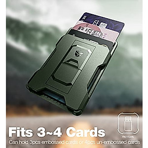 Dexnor Phone Card Holder with Foldable Back Stand, Adhesive Phone Wallet Pouch Sleeve Stick on PC Credit Card ID Case with Finger Grip Kickstand for Most Smartphones (Green)