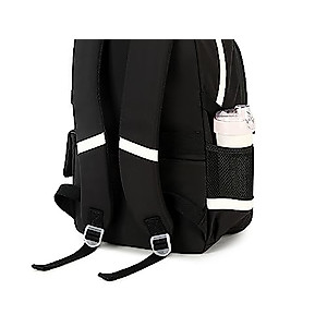 Jaygulf Waterproof Women Laptop Backpack Fashion Girl Daypack Black