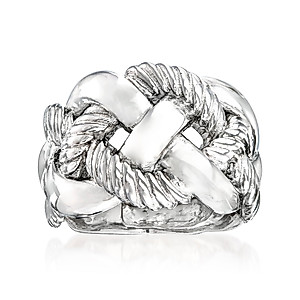 Ross-Simons Italian Sterling Roped Ring