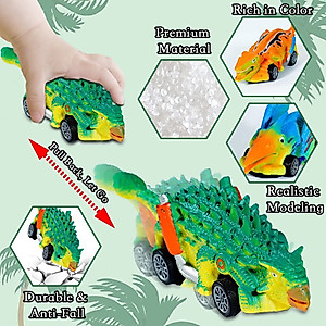 Dinosaur Toys 6 Pcs Pull Back Cars Dinosaur Toys for Kids 3-5 Toddler Boy Toys Age 3 4 5 and Up Dinosaur Car Toys for 3-7 Year Old Boys Girls Dinosaur Games Birthday Easter Gifts for Kids Party Favors