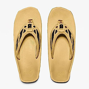 VIKTOS Men's Ruck Recovery Sandals | Comfortable Lightweight Casual Outdoor Flip Flops with Dropped Heel & Thermoformable EVA Footbed, FDE, Size: 11