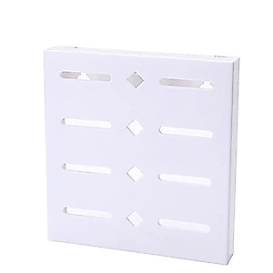 GHTYU Knife Blocks,Fruit Knife Storage Wall Mounted Knife Block, Drainage Design,Knife Rack for Organizing and Storaging Kitchen Knives, Scissors, Metal Utensils (White)