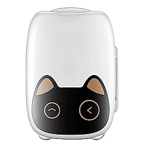LZTET Mini Fridge for Bedroom - Car, Office Desk College Dorm Room - 12V Small Refrigerator for Food, Drinks, Skincare, Beauty Breast Milk (White)