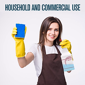 Spray Bottles, Empty Sprayer Bottle, Heavy Duty Cleaning Nozzle, 24oz, 3 Pack, Plastic, Industrial, Professional, Refillable, for Water, Alcohol, Bleach, Detailing, All Purpose Cleaner, Houseables