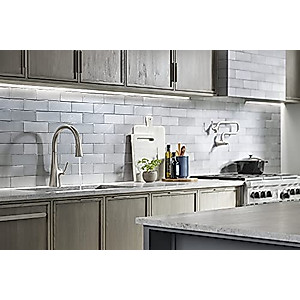 KOHLER 22062-VS Graze Pull-Down Kitchen Sink Faucet with Three-Function Sprayhead, Kitchen Faucet with Sprayer, Vibrant Stainless