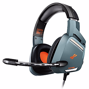 Cyclotronix PS5 G8002 Gray Stereo Gaming Headset for PS5, PS4, PC, Xbox One, Xbox Series X, Noise Cancelling Over Ear Headphones with Mic, Headphone-Mounted Volume Control, Flexible, Light Weight!