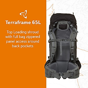 Mystery Ranch Terraframe 3-Zip 65 Backpack - For Serious Backpackers, Deep Sea, Medium