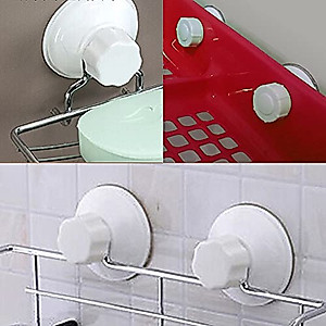 DANXQ Manual Tighten Adjustment Rotary Nut Screw Suction Cup,with Exhaust Groove,for Bathroom/Kitchen/Aquarium,Diameter 6.5 CM,Screw Diameter 8 mm