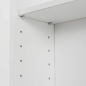 SUPER DEAL Bathroom Cabinet with Single Mirror Door Wall Mount Medicine Cabinet with Inner Adjustable Shelves Wooden Storage Organizer