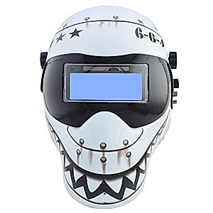 Save Phace Auto Darkening Welding Helmet D-Day EFP E Series - Ear to Ear Vision Welder Hood Grinding Mask with External 2 x 4" Adjustable ADF for SMAC/MIG/TIG/SPOT - 2 Sensors Solar Powered (3012602)