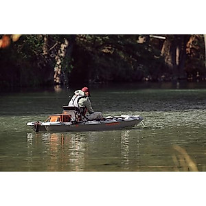 Pelican Catch Mode 110 Fishing Kayak - Premium Angler Kayak with Lawnchair seat, Granite - 10.5 Ft.