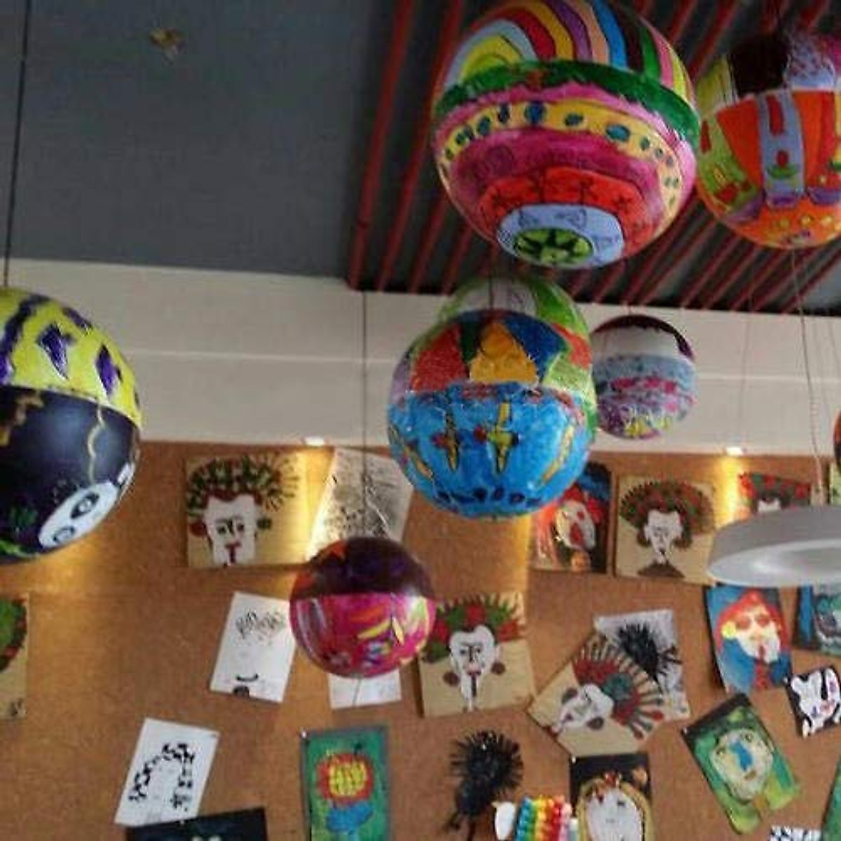 Crafare 2 Pack 8 Inch Large Foam Balls White Smooth for Wedding Holiday Christmas Crafts Making and School Projects DIY