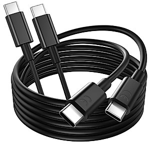 COOYA USB C Cable for Motorola Edge+/Edge 30/Razr 40 Ultra, 6.5A TurboPower Charging Cable 3.3ft USB-C to Type C Fast Charging/Data Transfer Cord for iPhone 16 Moto G Stylus/Power/Play/Pure 5G, 2 Pack