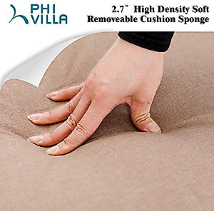 PHI VIALLA Patio Outdoor Swivel Dining Chairs Outdoor Furniture Chairs Set of 4 with Cushion Suports 300lbs for Lawn Garden Backyard Weather Resistant-Black Frame