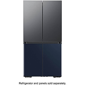 Samsung RAF18DUUMT BESPOKE 4-Door Flex Refrigerator Top Panel in Matte Black Steel