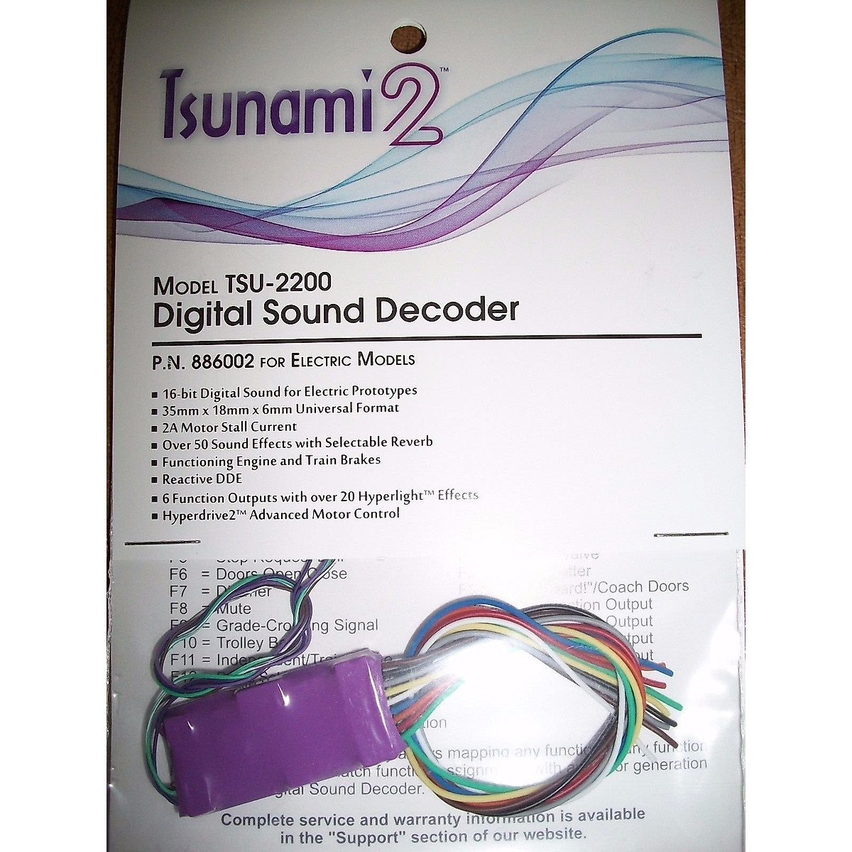 Soundtraxx Tsunami2 TSU-2200 Electric Engines 886002 Bob The Train Guy ,#G14E6GE4R-GE 4-TEW6W251584