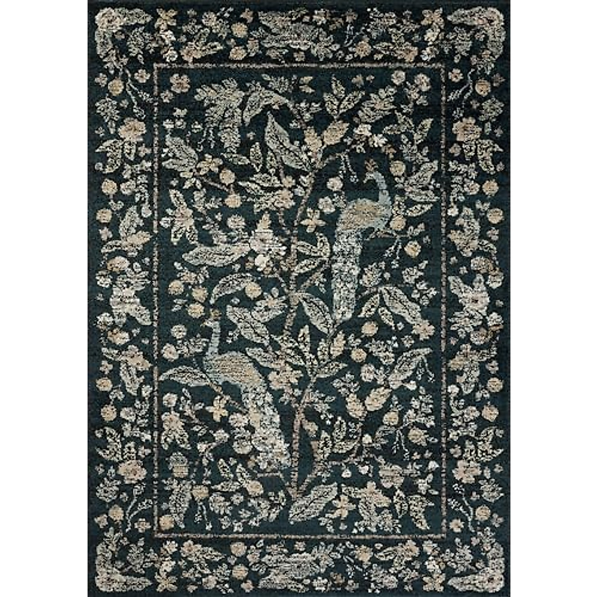 Loloi Rifle Paper Co. x Laurel Navy 9'-2" x 12'-2" Area Rug