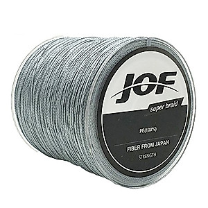 Ochoos 500M PE Braided 8 Strands 22-78 LB High Sensibility Super Strong Fishing Line Sea Fishing - (Size: 2.0, Color: Grey) - Fishing Line