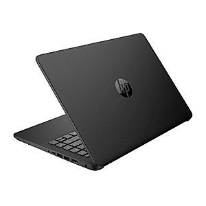 HP Stream Laptop, 14" HD Display, Intel Celeron N4120 Processor, 16GB Memory, 320GB Storage (64GB eMMC + 256GB Micro SD), Webcam, HDMI, Wi-Fi, USB-C, Windows 11 Home, Jet Black, JVQ MP