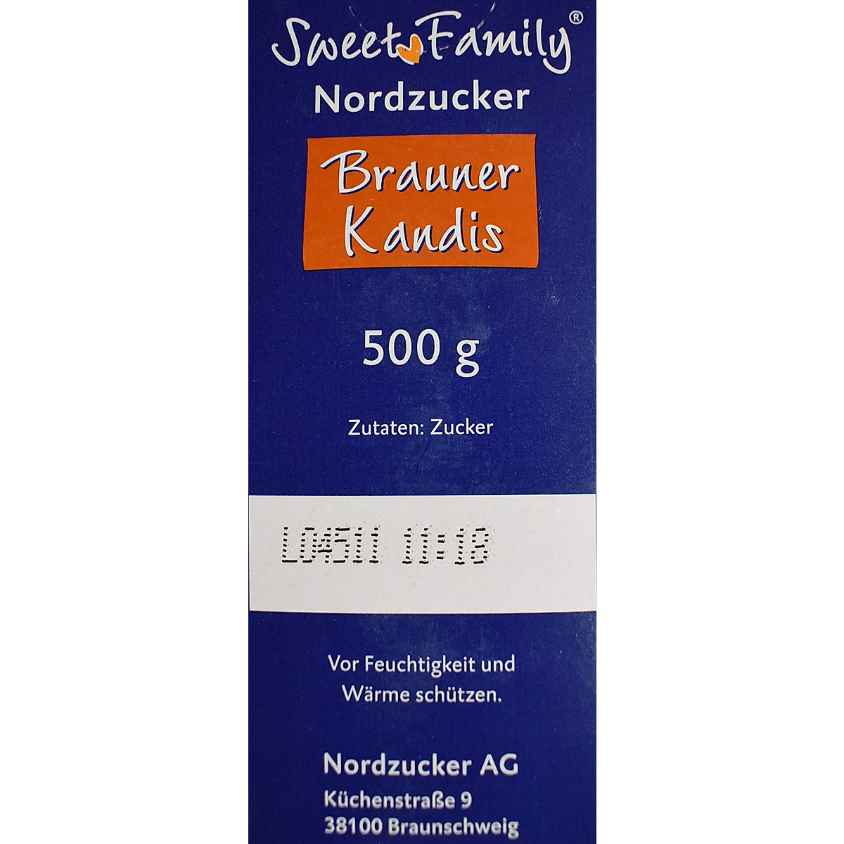 Nordzucker, Brauner Kandis (SweetFamily) 500g, Brown Sugar Candy