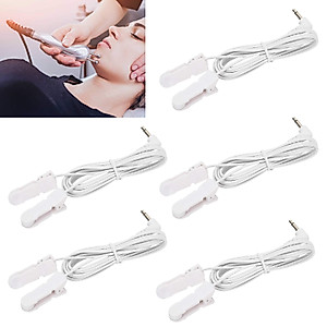 Sonew 5pcs / bag 3.5mm TENS Wire CableEar Clip Electrode Lead Wires Cable for TENS Unit Physiotherapy Machine