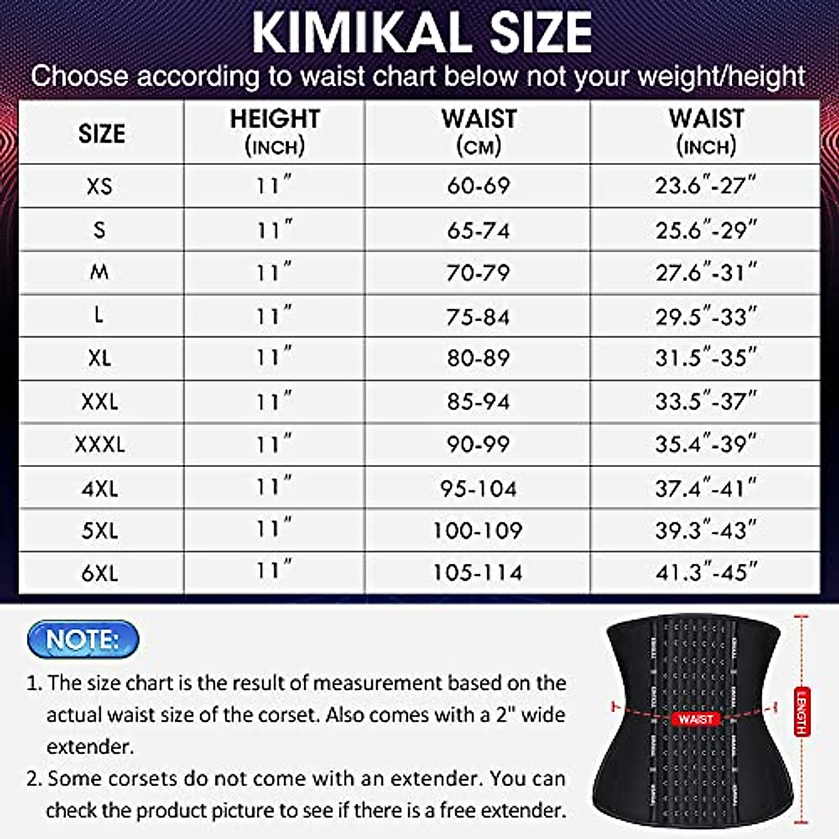 KIMIKAL Corset Waist Trainer for Women Waist Cincher Shapewear Fajas Colombianas Waist Trimmer Tummy Control Steel Bones Tops Bustiers Body Shaper